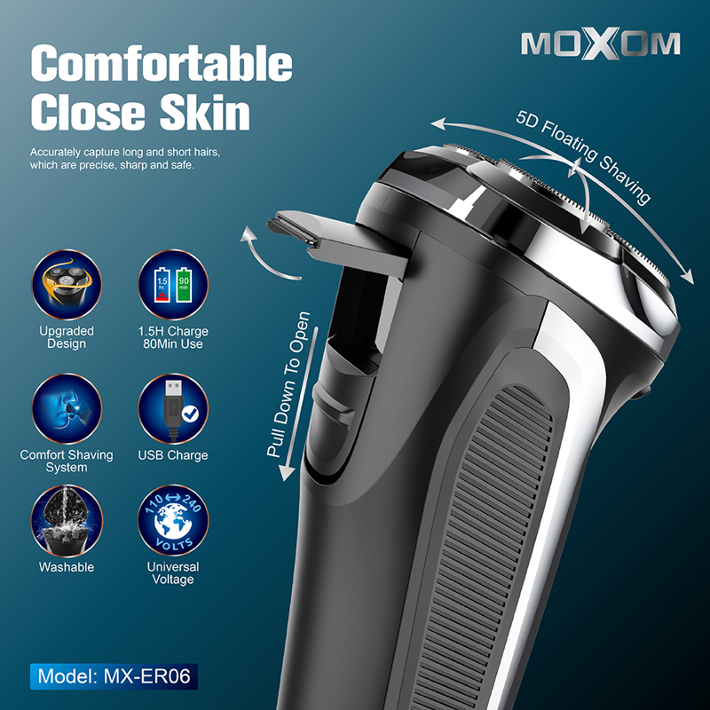 MS Mobile. Elektricni aparat za brijanje Moxom MX-ER06 crni